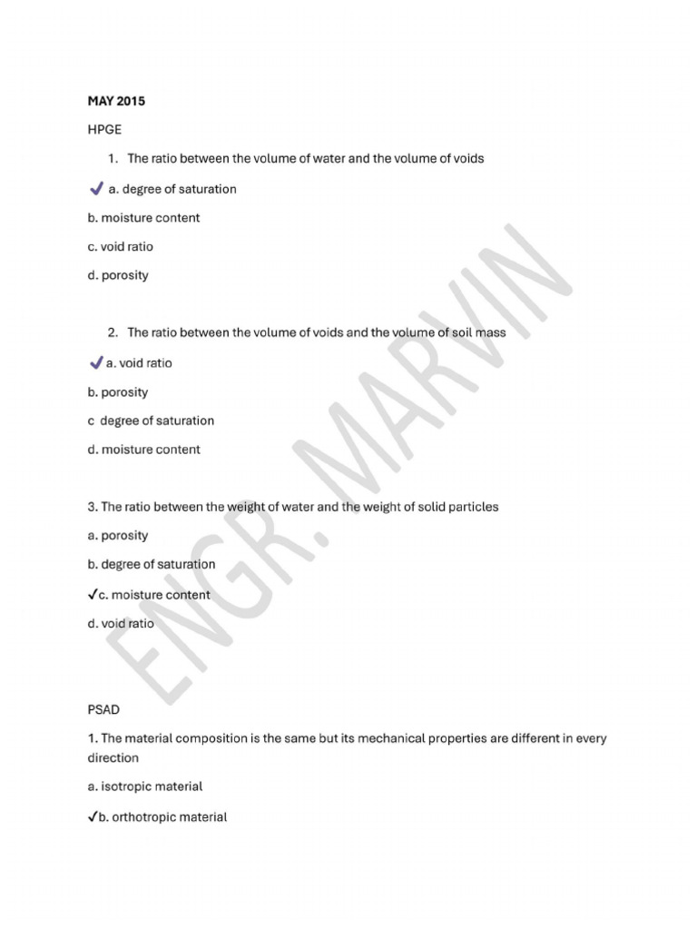 PRC Reviewer - Engr. 1 | PDF