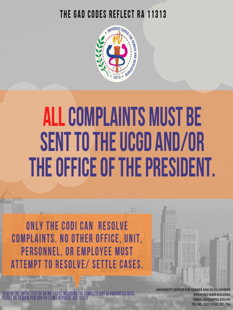 1 - GAD Codes and RA 11313 | PDF | Gender Studies | Discrimination ...