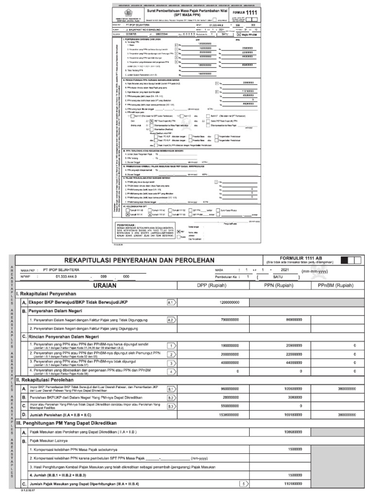 SPT Masa PPN 1111 | PDF