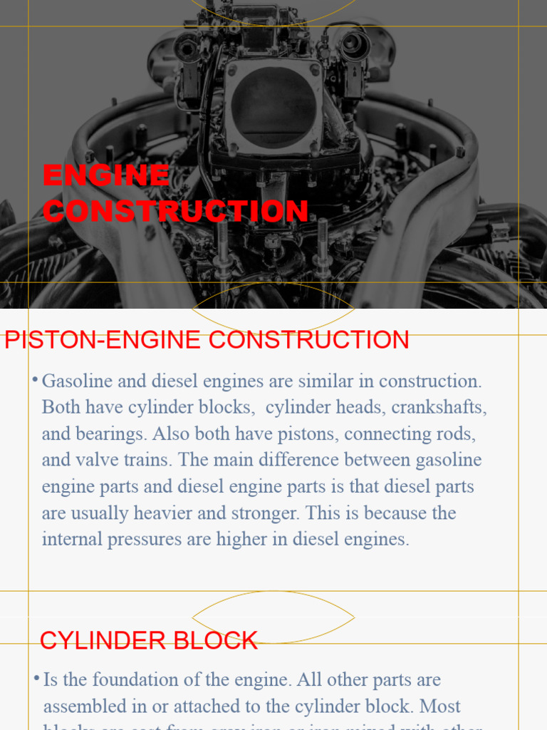 Engine Construction | PDF | Internal Combustion Engine | Piston