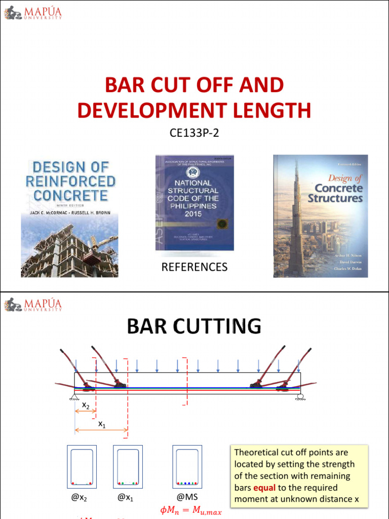 Bar Cutting and Development Length | PDF | Building Materials ...