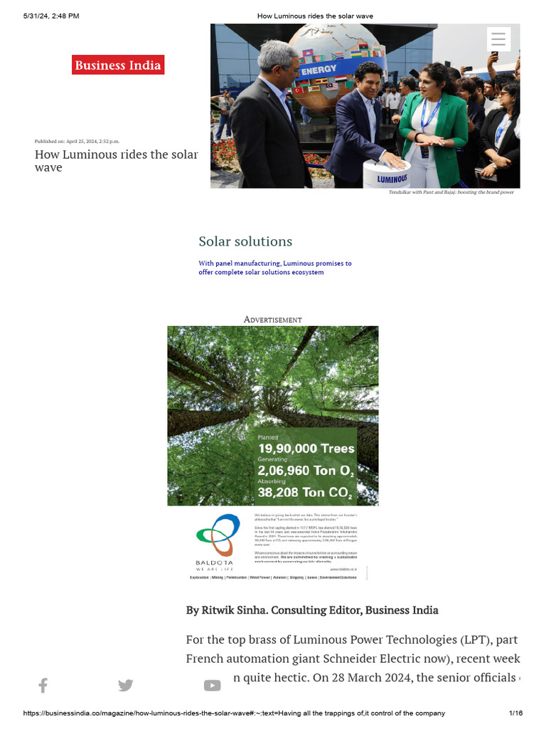 How Luminous Rides The Solar Wave | PDF | Photovoltaics | Solar Energy