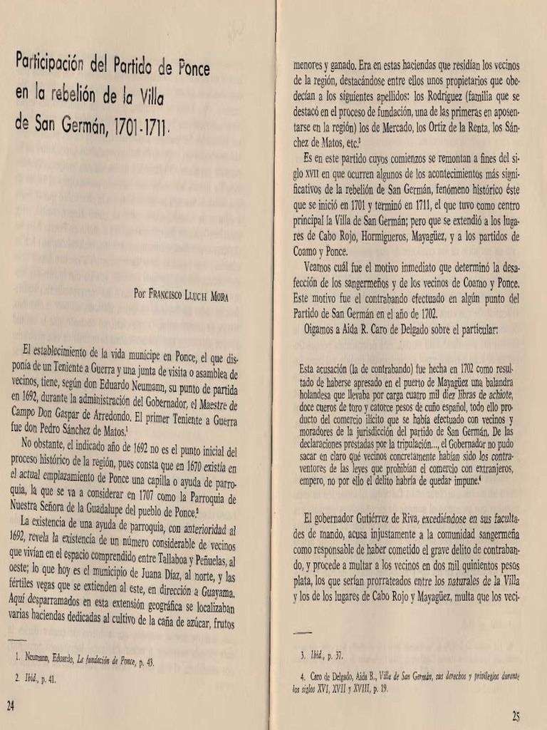 Rebellion San German 1711 | PDF