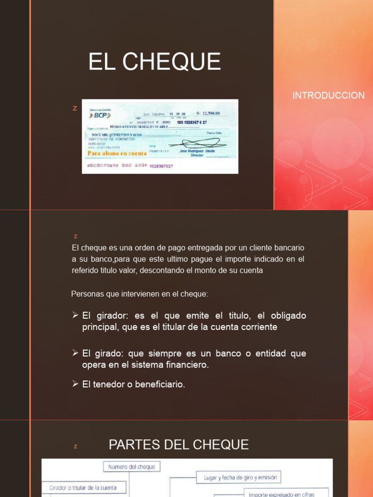10 El Cheque | PDF | Cheque | Bancos