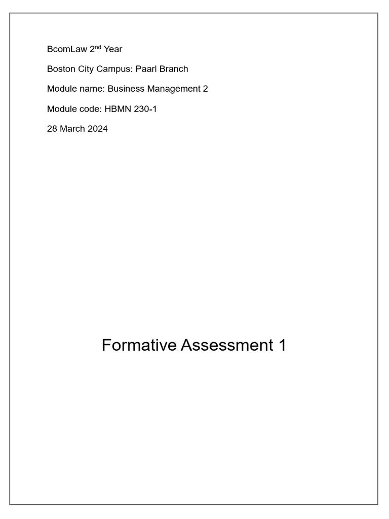 Business Management 2 Assessment Guide | PDF | Corporate Social ...