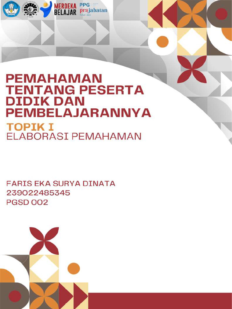 T1 - Elaborasi Pemahaman - Pemahaman Tentang Peserta Didik | PDF