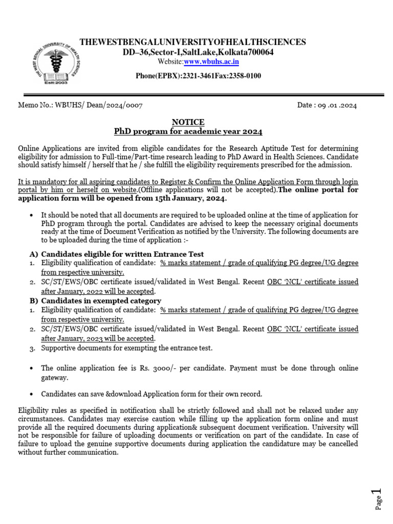 PHD Program Academic Year 2024 | PDF | Doctor Of Philosophy | Academic ...