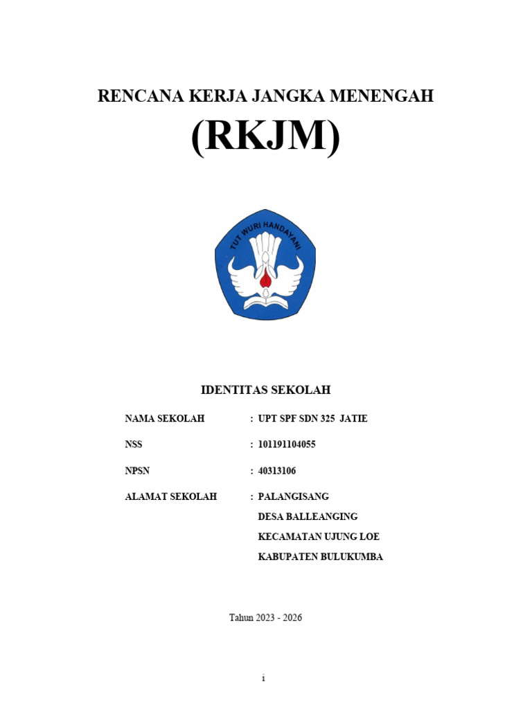RKJM Upt SPF SDN 325 2023 | PDF | Karier & Perkembangan | Bisnis