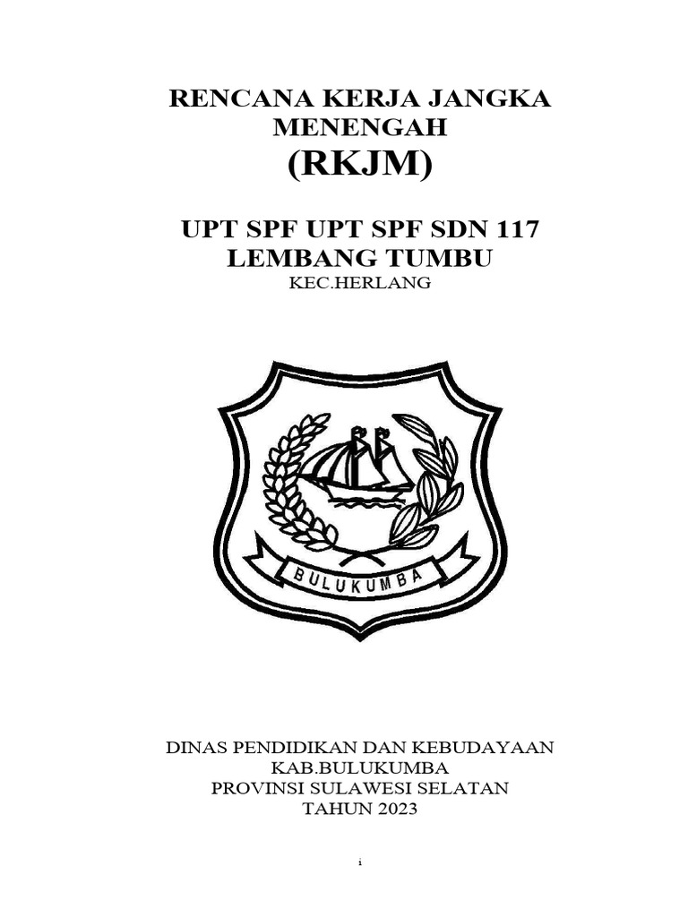RKJM UPT SPF SDN 117 Lembang Tumbu 2023 | PDF