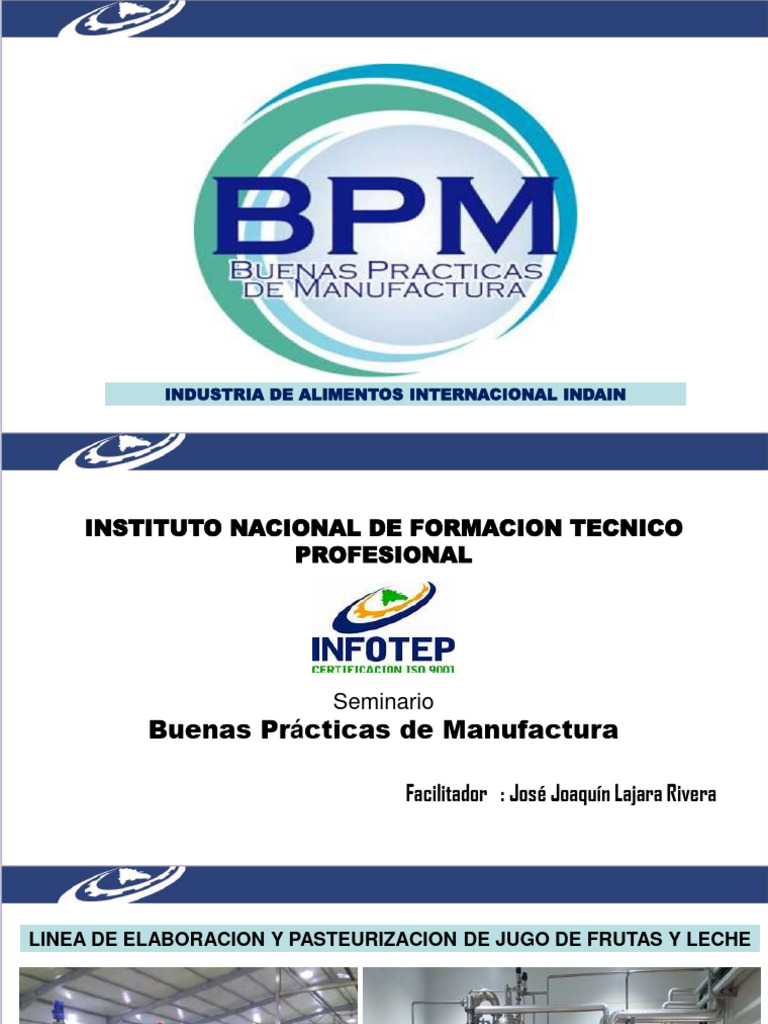 Buenas Practicas de Manufactura (BPM) | PDF | Análisis de Riesgo y Puntos Críticos de Control ...