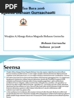 Formaatii Gabaasa Torbee Lama. | PDF