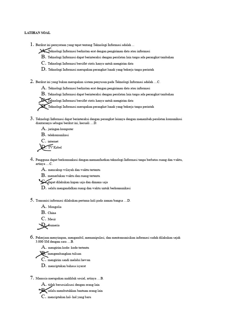 Soal Dampak Sosial Informatika 2 | PDF