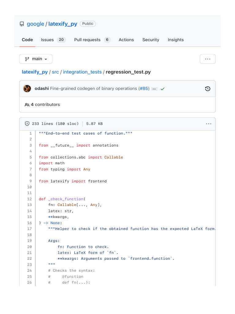 Latexify - Py-Regression - Test - Py at Main Google-Latexify - Py ...