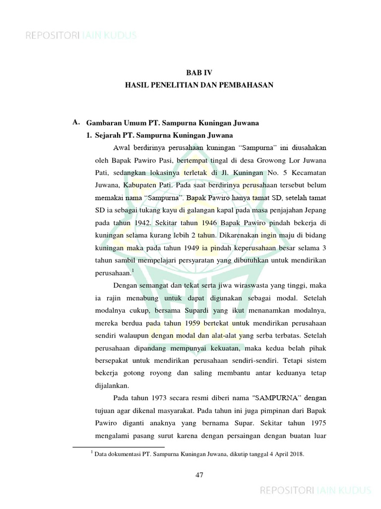 Bab Iv | PDF | Karier & Perkembangan | Bisnis