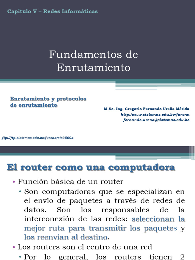 Fundamentos de Enrutamiento 2 | PDF | Enrutador (Computación) | Dirección IP