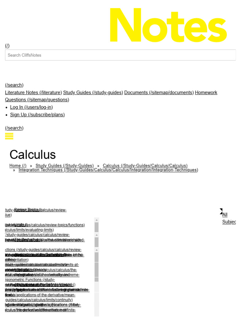 Integration Techniques 4 | PDF | Integral | Calculus