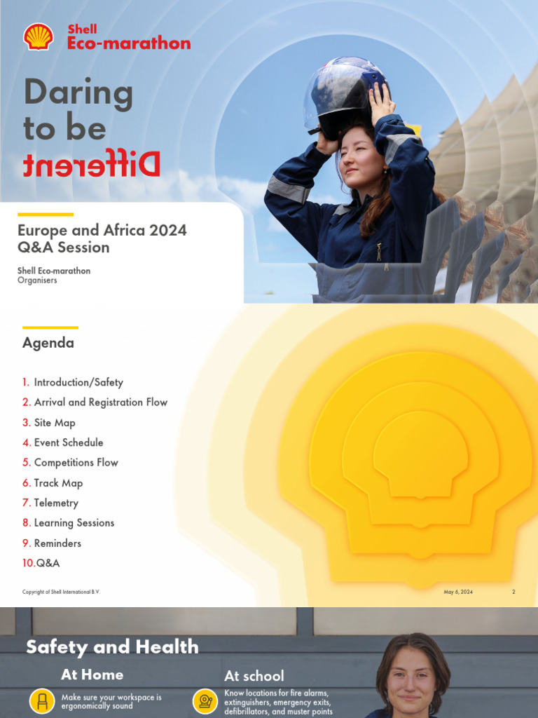 Shell Eco-Marathon Europe and Africa - Pre-Event QA Session | PDF