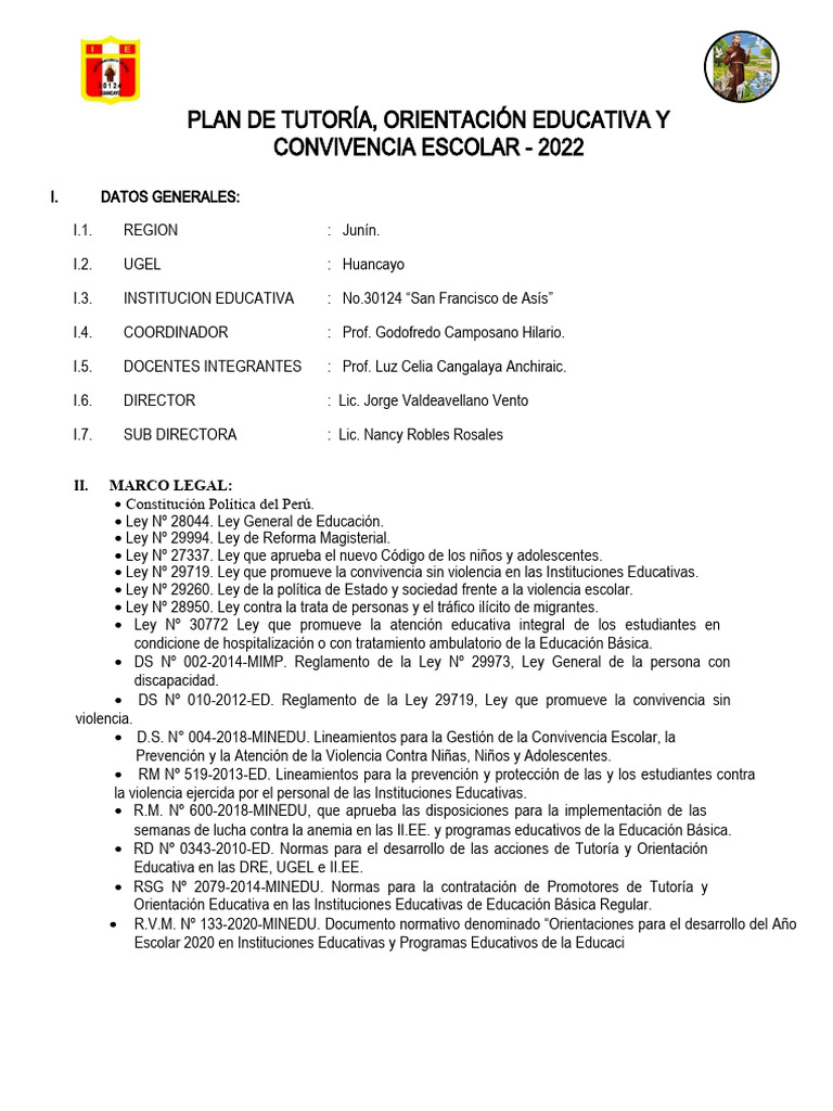 Plan Toe 2023 | PDF | Escuelas | Discriminación