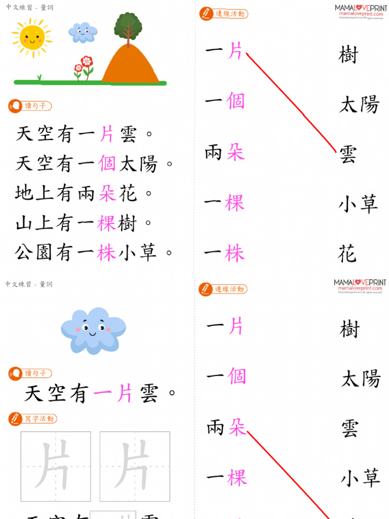 Mamaloveprint Chinese Exercise Quantity 04 Book | PDF