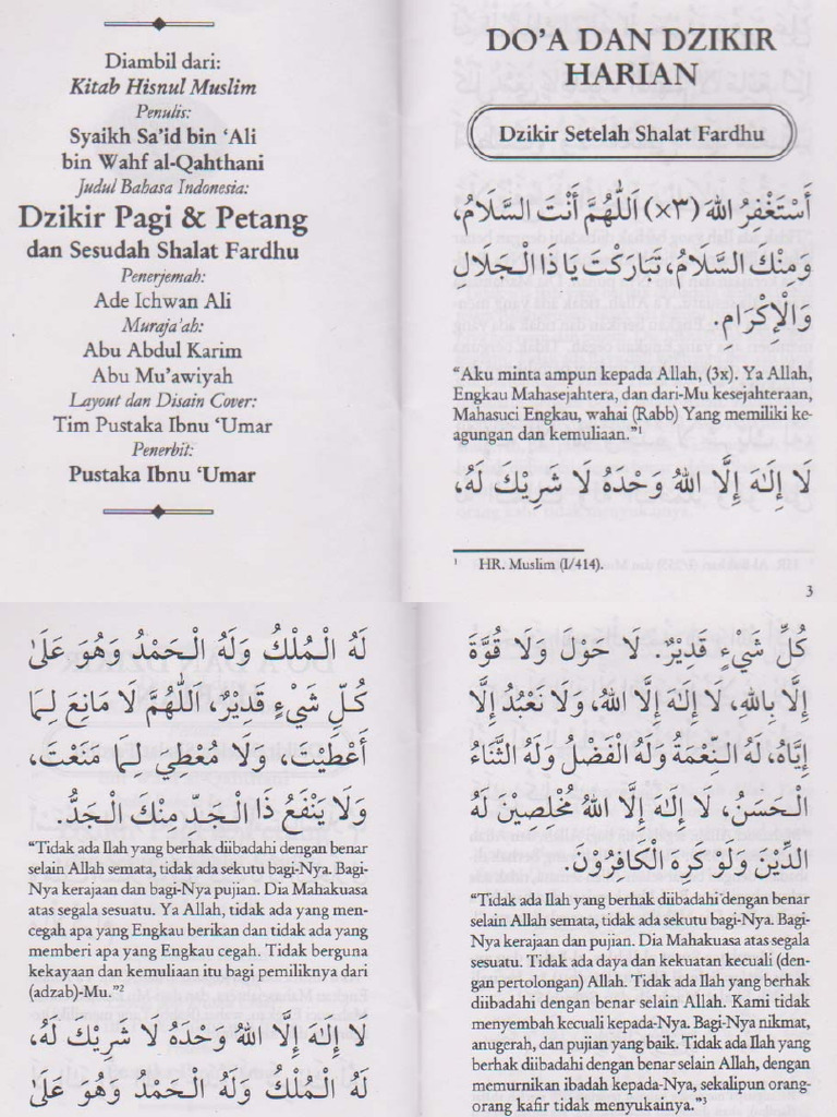 Dzikir Pagi Petang | PDF