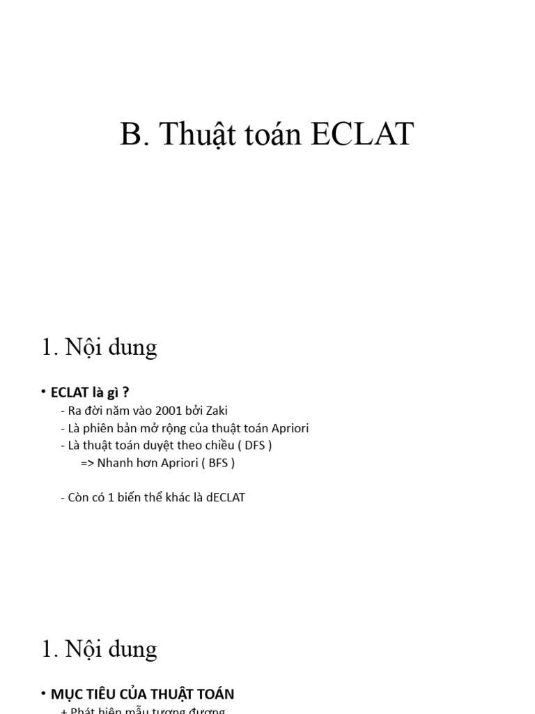 ECLAT | PDF