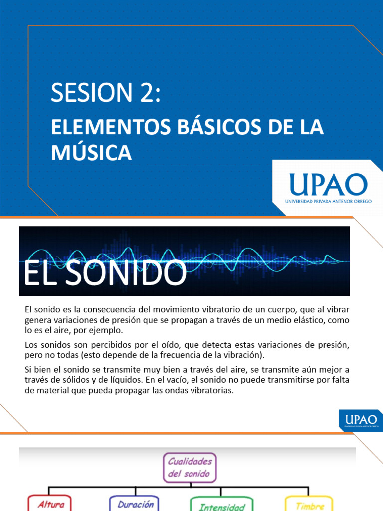 Sesion 2 Elementos de La Música | PDF | Sonido | Ritmo