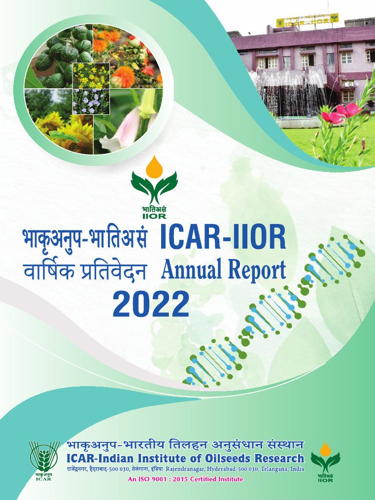 Annual Report IIOR AR 2022 | PDF | Plant Breeding | Quantitative Trait ...