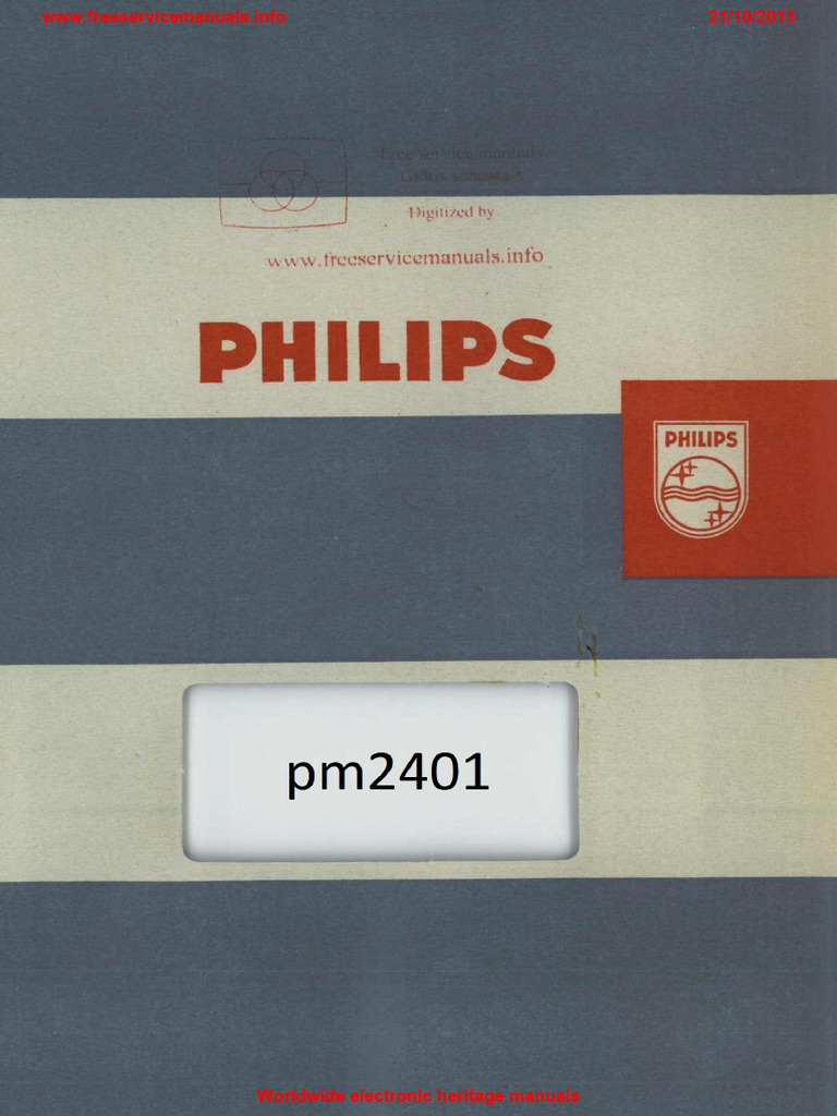 Philips PM 2401 | PDF