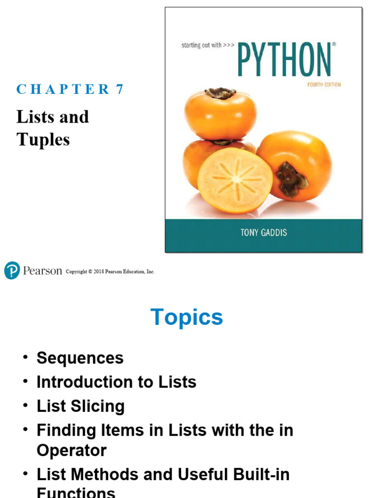 Gaddis Python 4e Chapter 07 | Download Free PDF | Parameter (Computer Programming) | Computing
