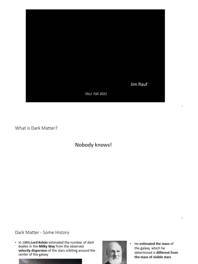 Dark Matter: History and Evidence | PDF | Dark Matter | Dark Energy