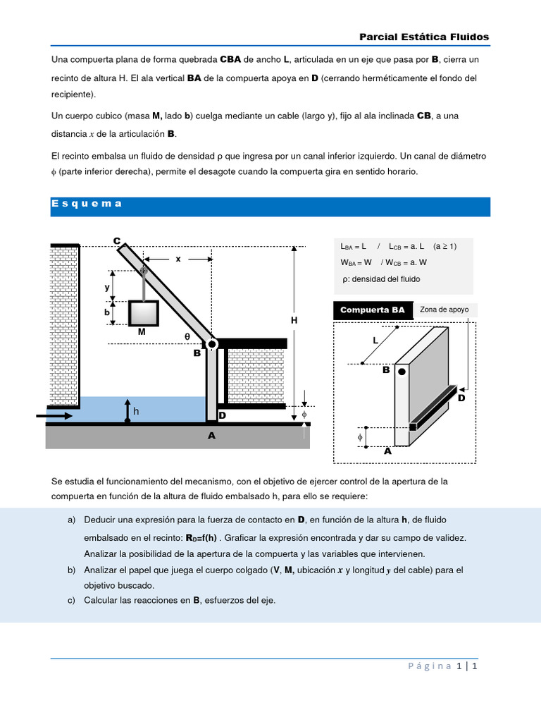 2020 2c 2 Parcial Hidrostatica | Descargar gratis PDF | Ingeniería ...