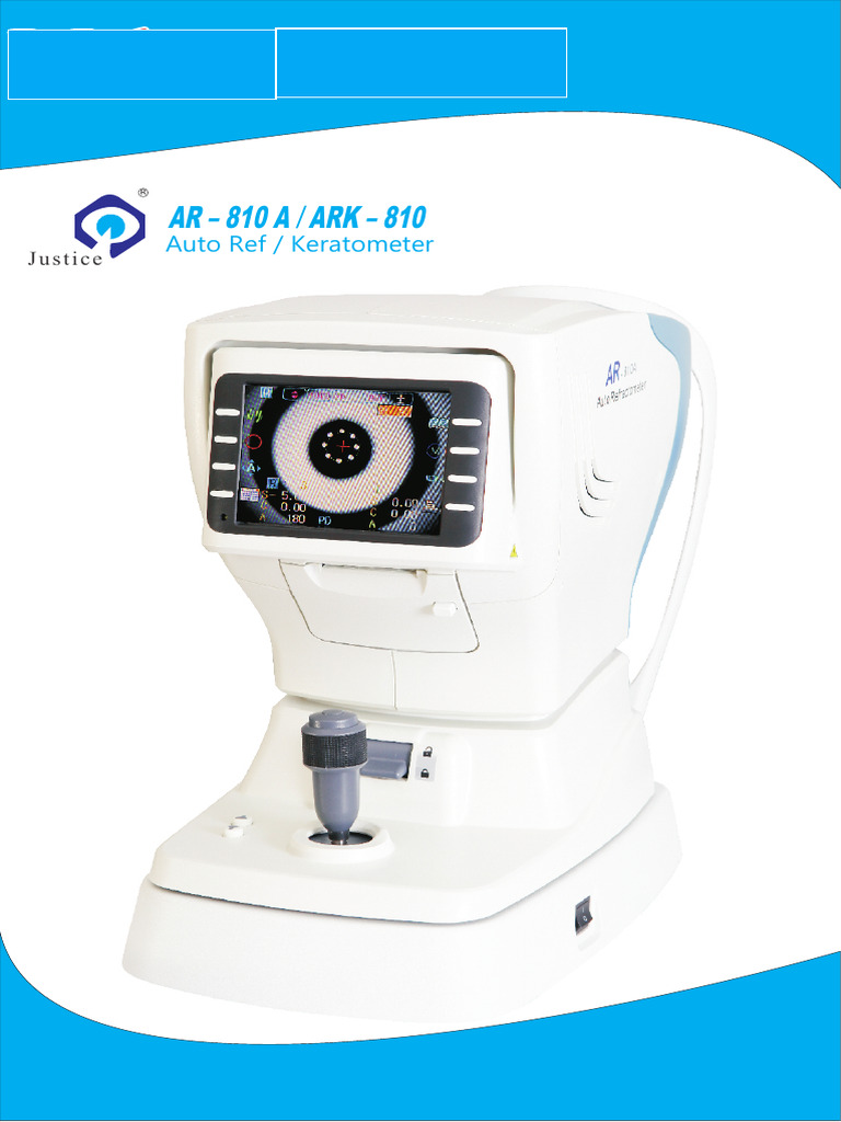 Justice AR-810A Auto Refractometer Brochure | PDF | Computers | Technology & Engineering