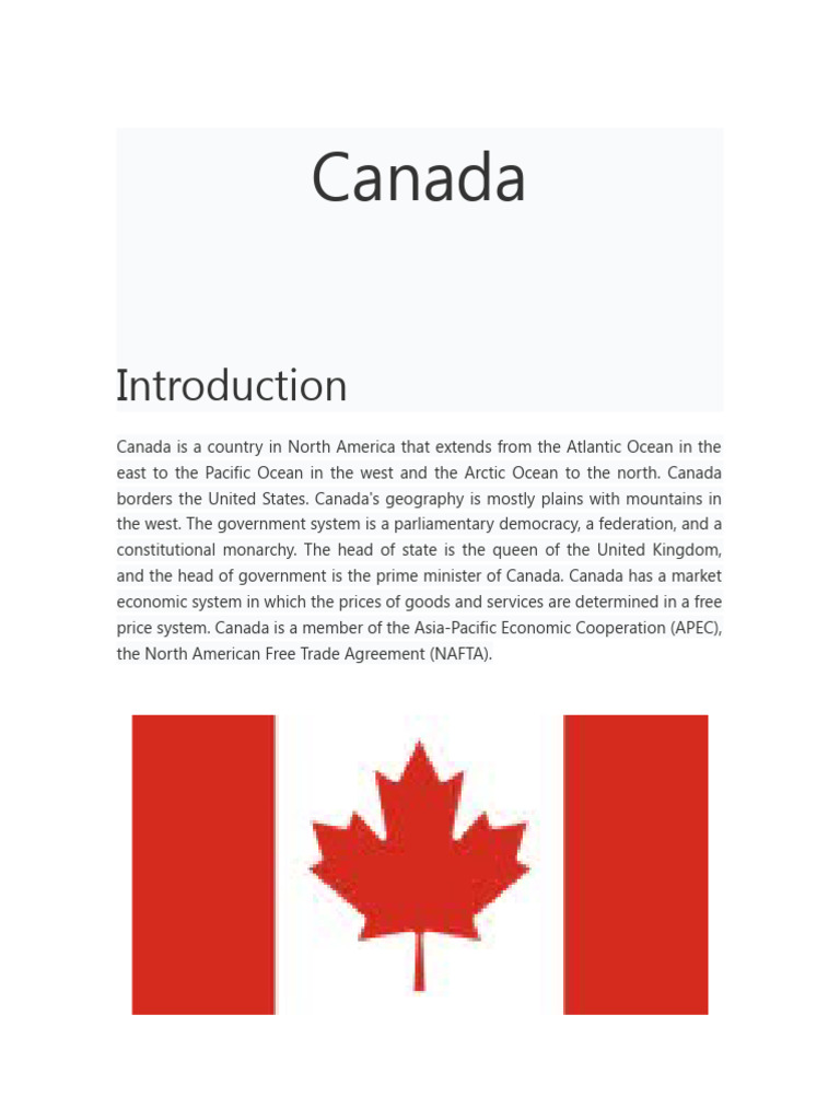 CANADA | PDF | Canada