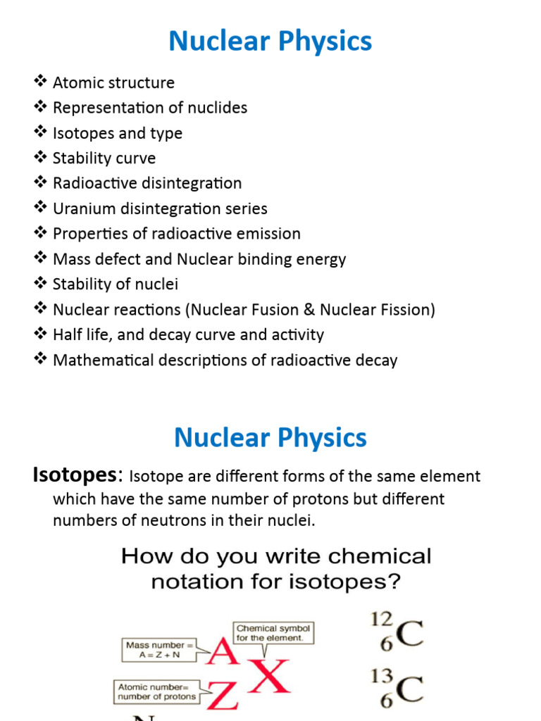 Particle & Nuclear Physics | PDF | Radioactive Decay | Nuclear Reaction