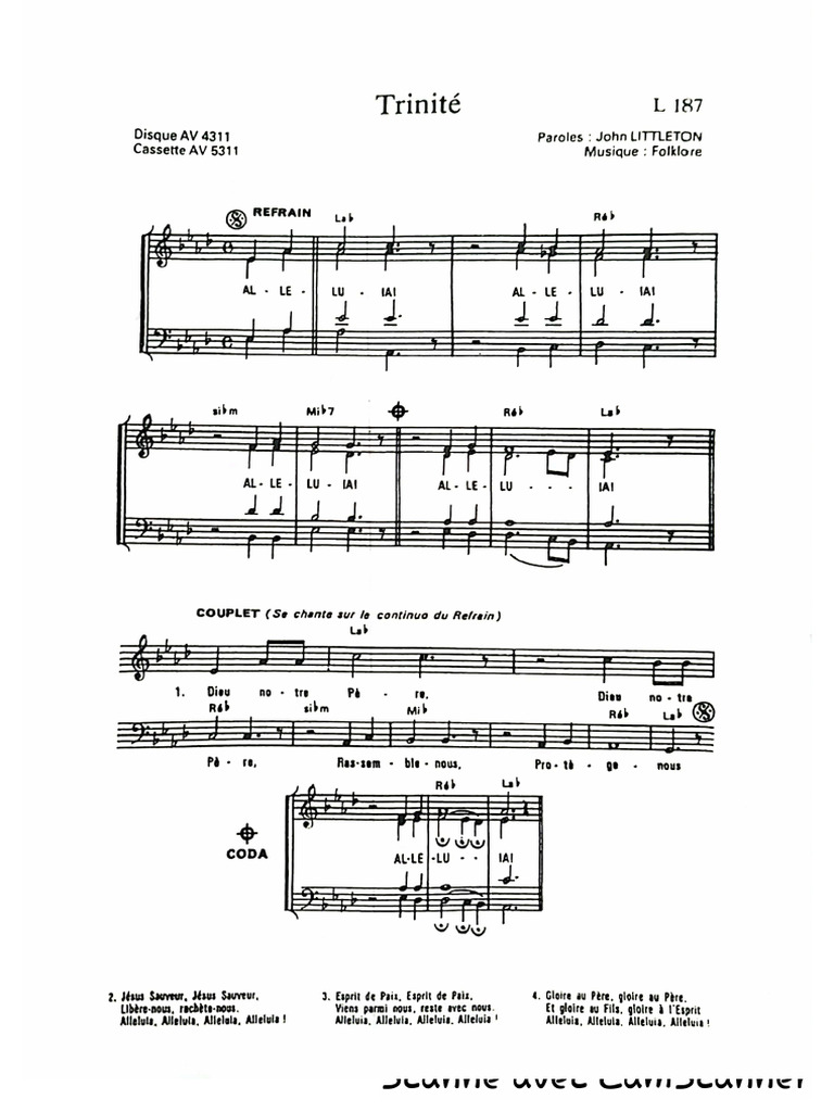 Alléluia TRINITÉ | PDF