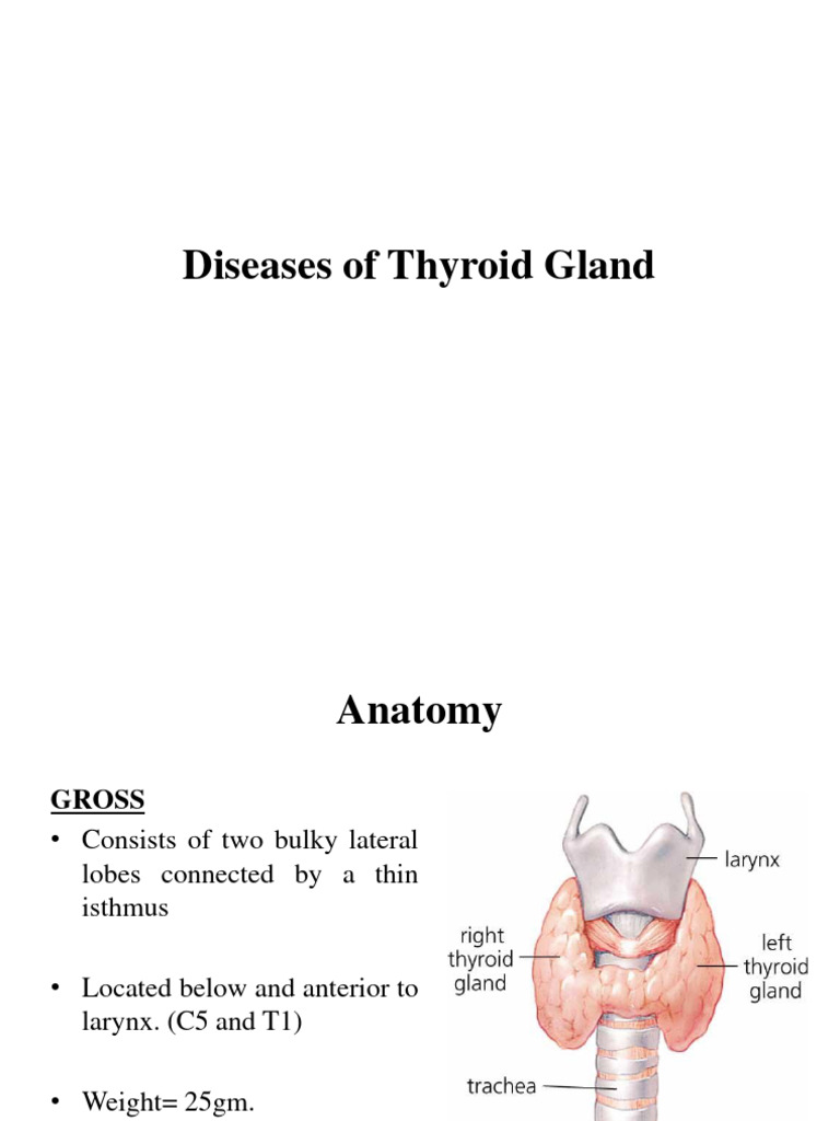 Diseases of Thyroid Gland - Hyper and Hypothyroidis | Download Free PDF | Thyroid | Hyperthyroidism