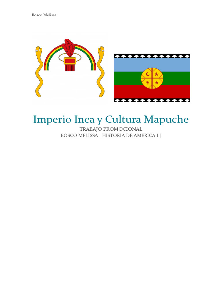 Imperio Inca+Comunidad Mapuche Analisis. | PDF | Imperio Inca