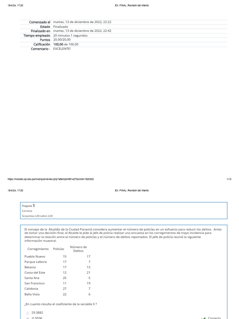 EX. FINAL - Revisión Del Intento | PDF