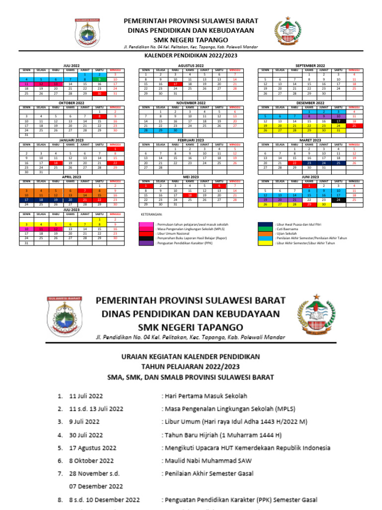 Kalender Pendidikan | PDF