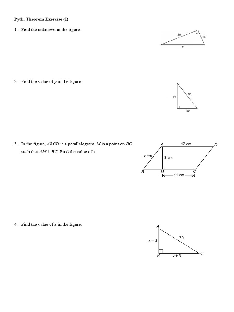 Pyth. Ex I | Download Free PDF | Euclidean Geometry | Elementary Geometry