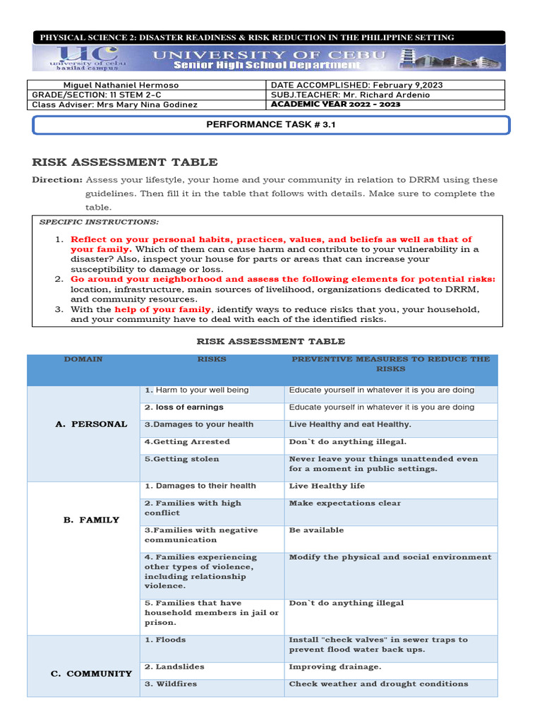 Risk Assessment | PDF | Risk | Risk Assessment