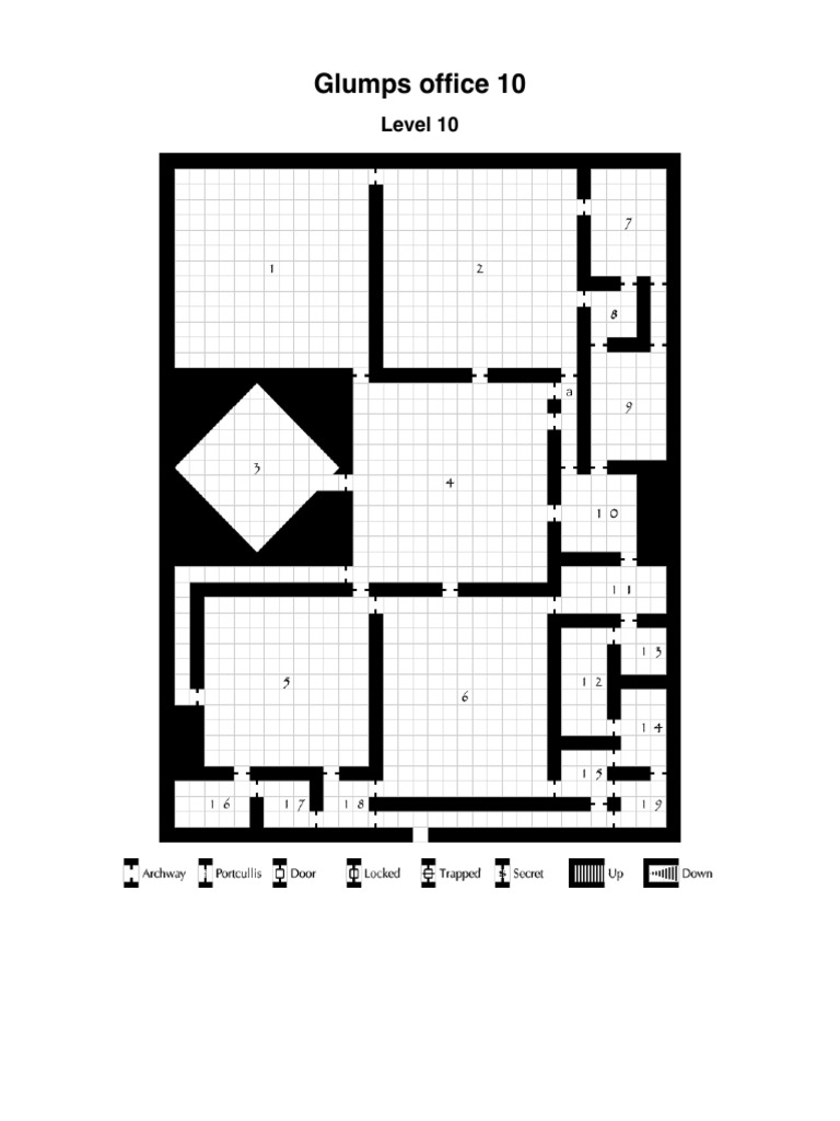 Dungeon Overview: Glumps Office 10 | PDF