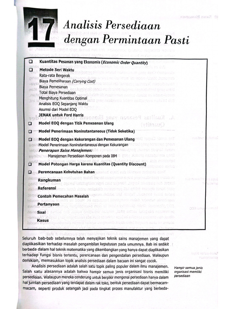 Analisis Model Persediaan-1 | PDF