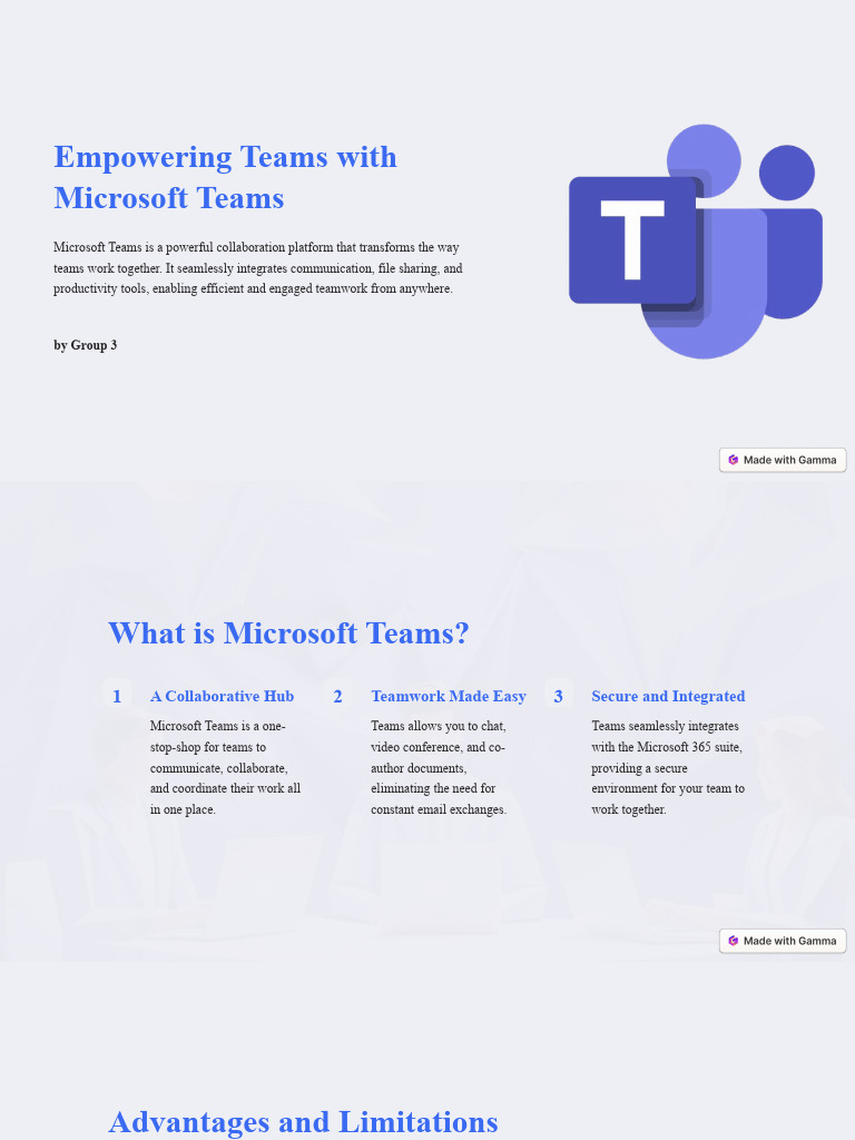 Empowering Teams With Microsoft Teams | PDF
