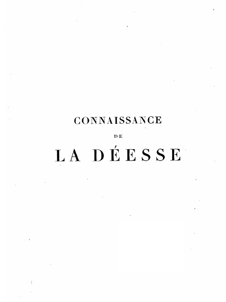 Fabre Connaissance de La Deesse | PDF