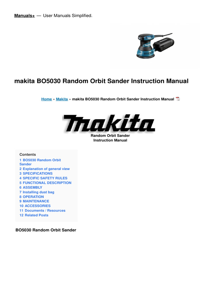 BO5030 Instruction Manual | PDF | Noise | Manufactured Goods