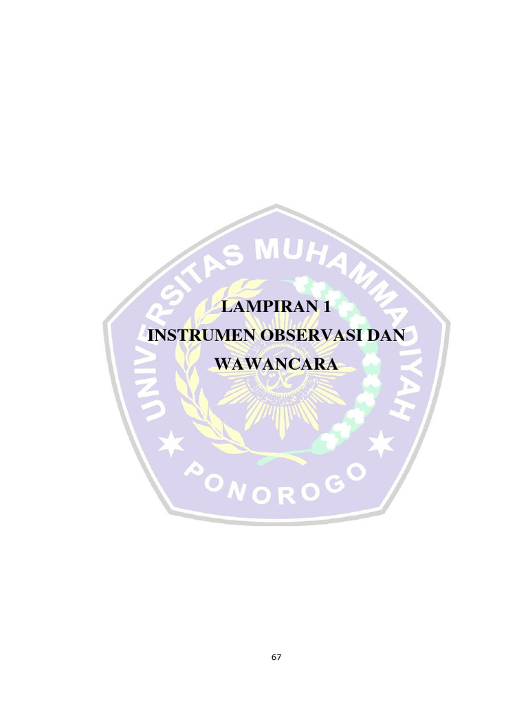 Contoh Instrumen Pendidikan | PDF