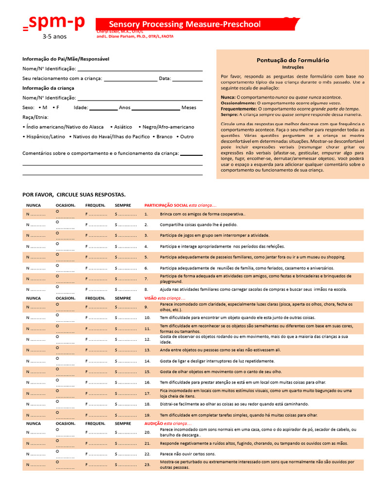 SPM P 3-5 Anos - Home | PDF