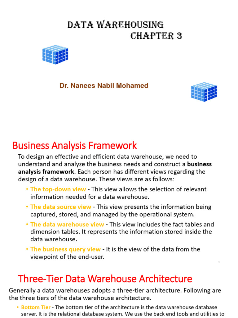 DW Chapter 3 | PDF | Data Warehouse | Databases