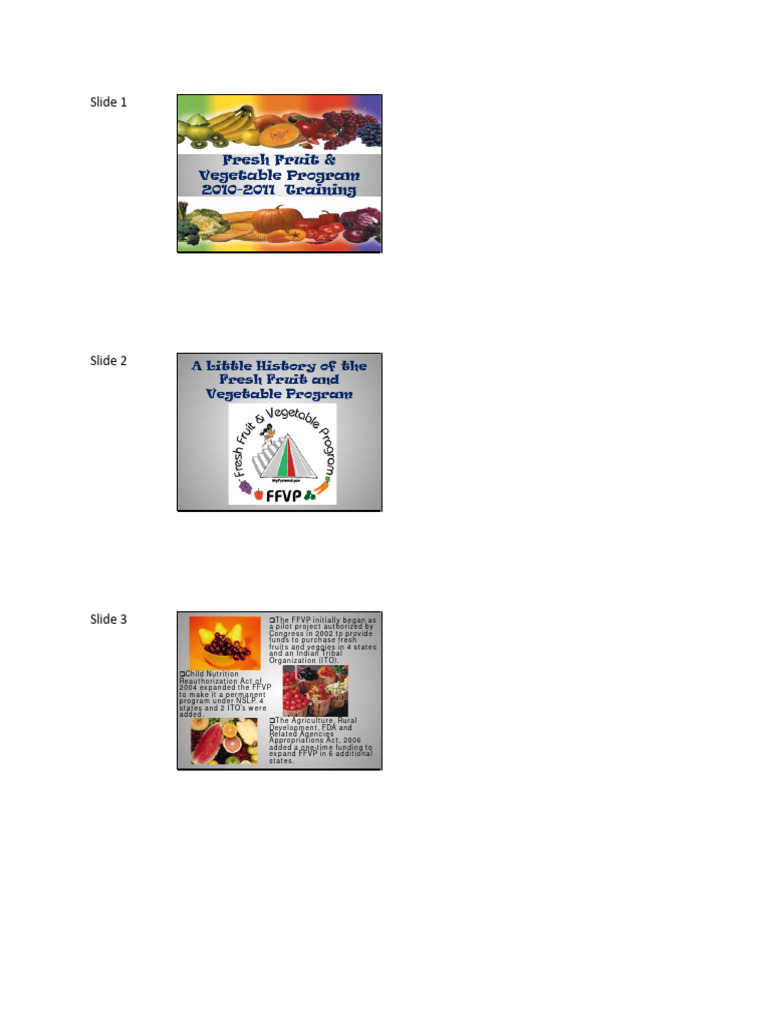 Fresh Fruit and Vegetable Presentation | PDF | Vegetables